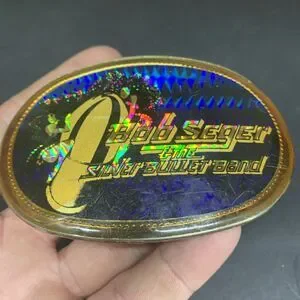Other | Bob Seger The Silver Bullet Band Belt Buckle Vintage 1978 Prism ...